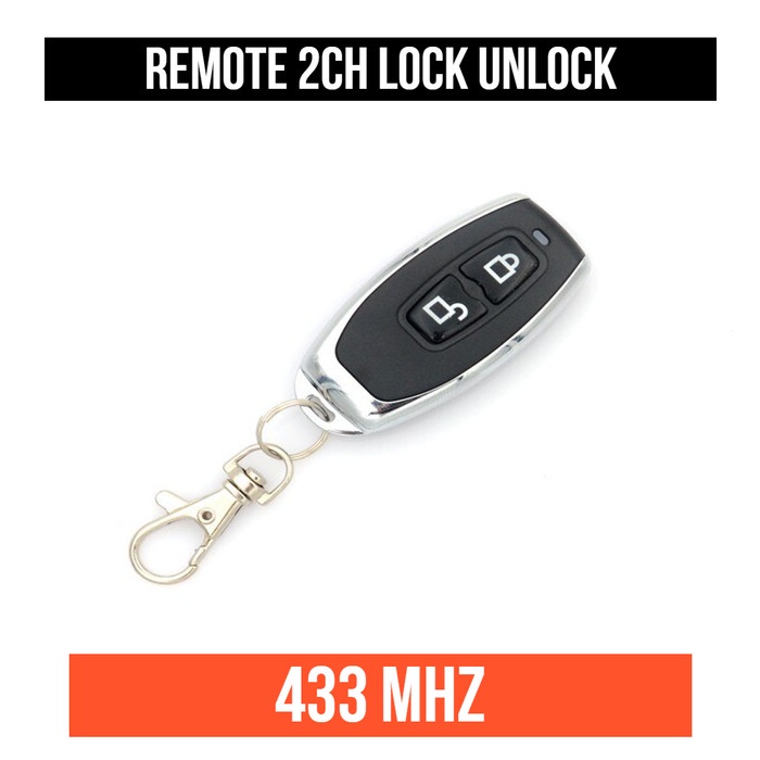 Jual Remote 433MHZ 2 CH 2CH Lock Unlock Remot RF433 Wireless ...