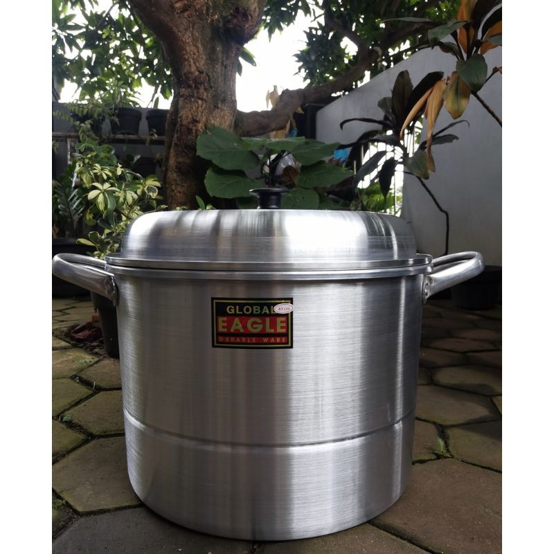 Jual Panci Dandang Kukus ukuran 45.cm / Merek Global Eagle DELUXE / Bahan sangat Tebal dan Kokoh ...