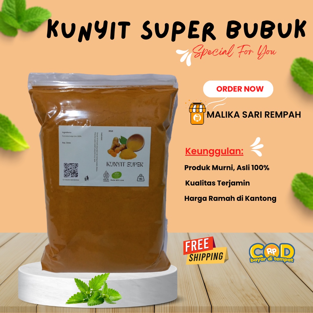 Jual KUNYIT BUBUK ASLI [250 GRAM]- MSR | Shopee Indonesia