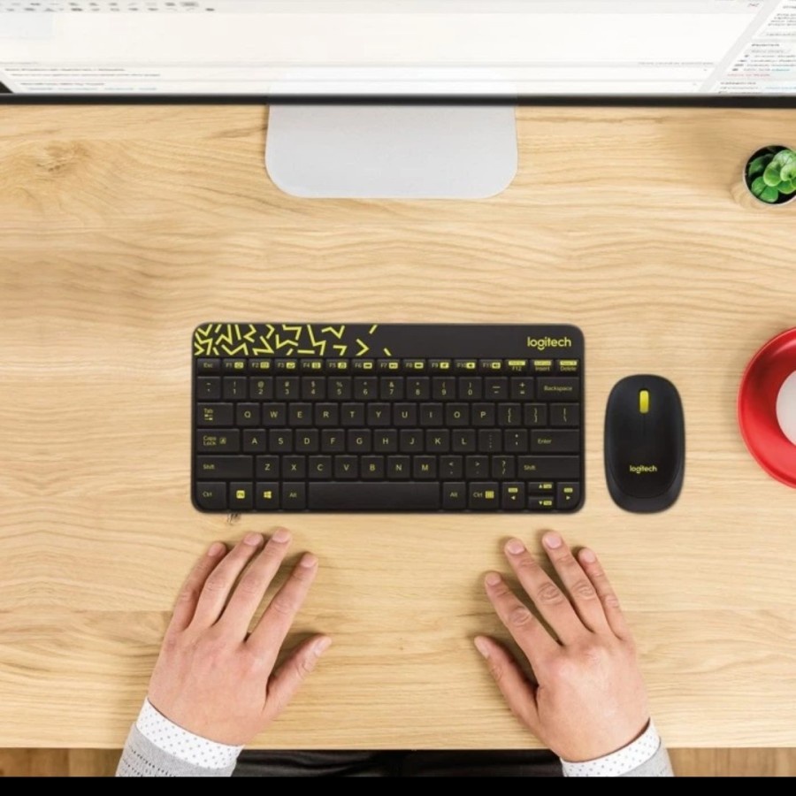 Jual Paket Combo Keyboard Mouse Mini Logitech MK240 Nano Wireless ...