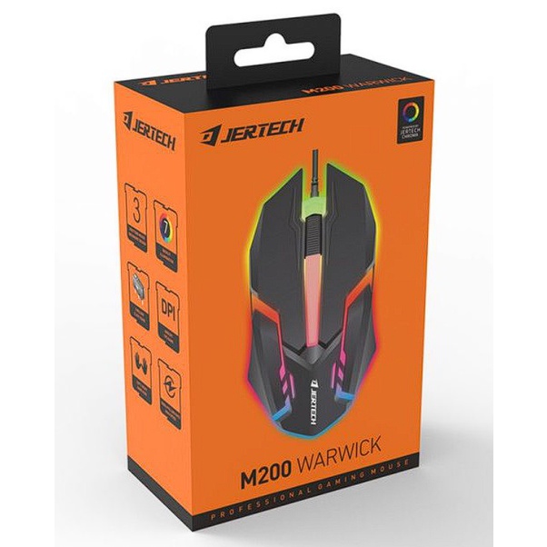 Jual MOUSE GAMING JERTECH LAMPU RGB M200 - USB | Shopee Indonesia