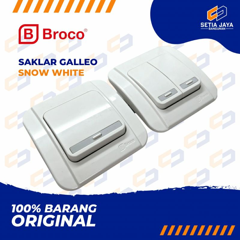 Jual Saklar Engkel / Single / Seri / Double Galleo / Galeo Broco Inbow ...