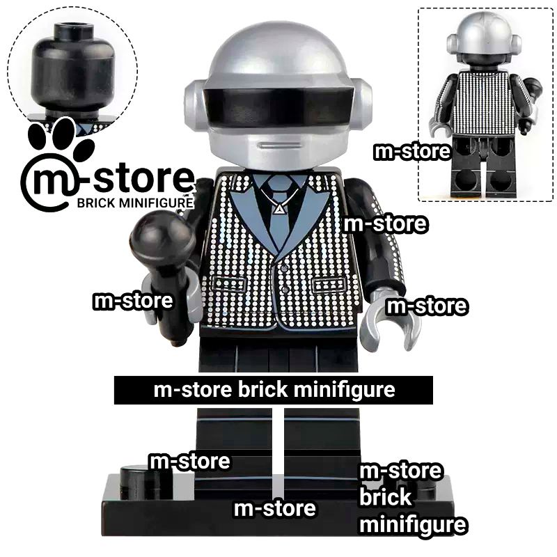 Jual brick daft punk thomas bangalter mini toy figure | Shopee Indonesia
