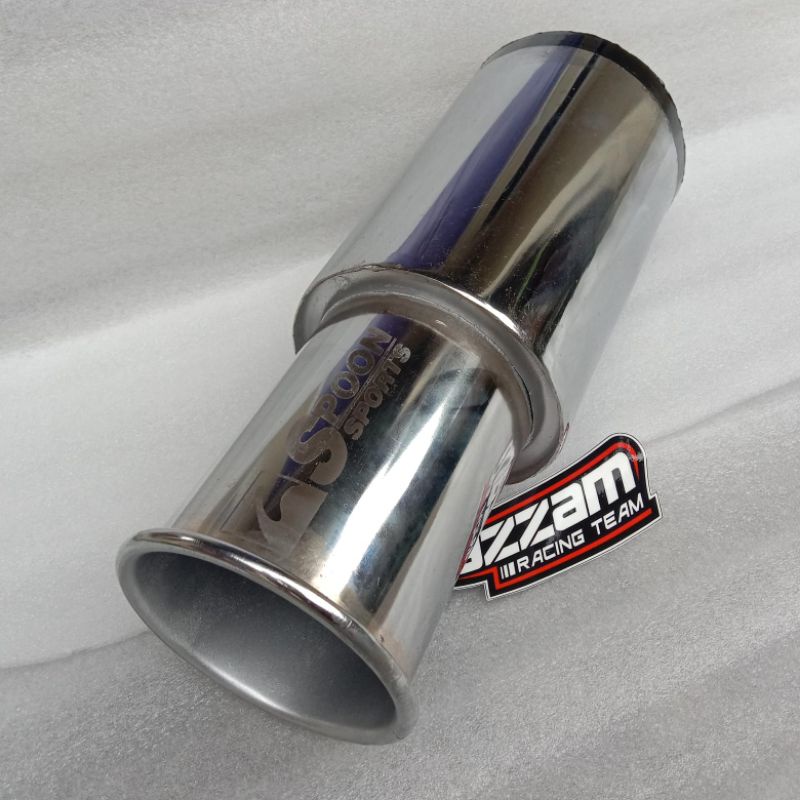 Jual KNALPOT RACING SPOON CHROME SUARA BASS GAHAR UNTUK MOBIL MATIC DAN ...
