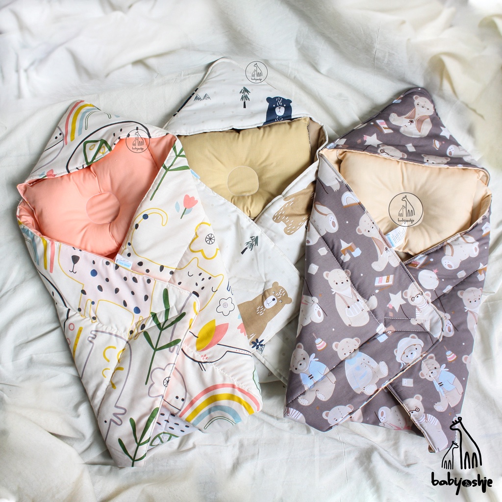 Jual Babyoshie - Selimut Topi Bayi Newborn | 75 x 75 Free Tas Mika ...