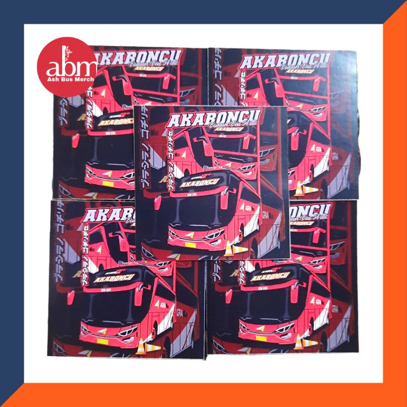 Jual 5 pcs Sticker Bus Stiker Bis Agramas Akaboncu | Shopee Indonesia