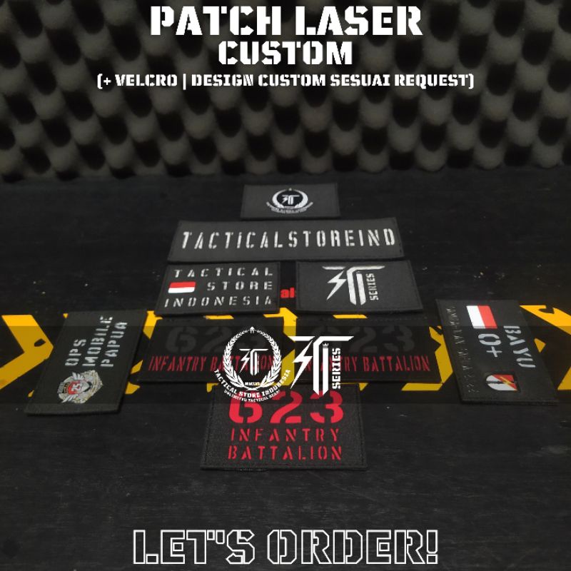 Jual Patch Laser Tactical Custom Ukuran Panjang (Design Sesuai Request ...