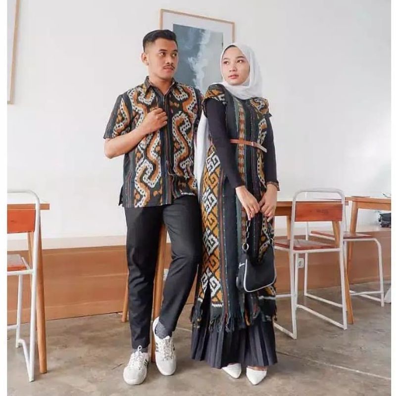 Jual Baju Set Couple Tenun Troso Jepara - Baju Tenun Pria Wanita - Baju ...