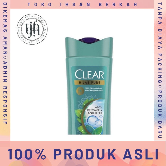 Jual CLEAR Shampoo Hijab Pure Anti Ketombe & Anti Lepek 300ml | Shopee Indonesia
