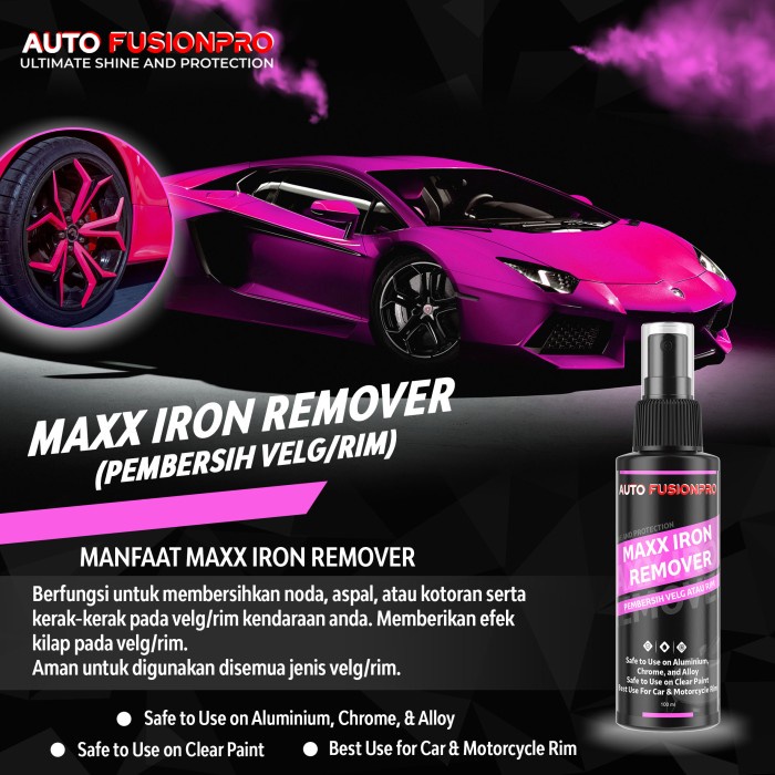 Jual NEW!! Maxx Iron Remover - Pembersih Velg Mobil Motor Dari Aspal ...