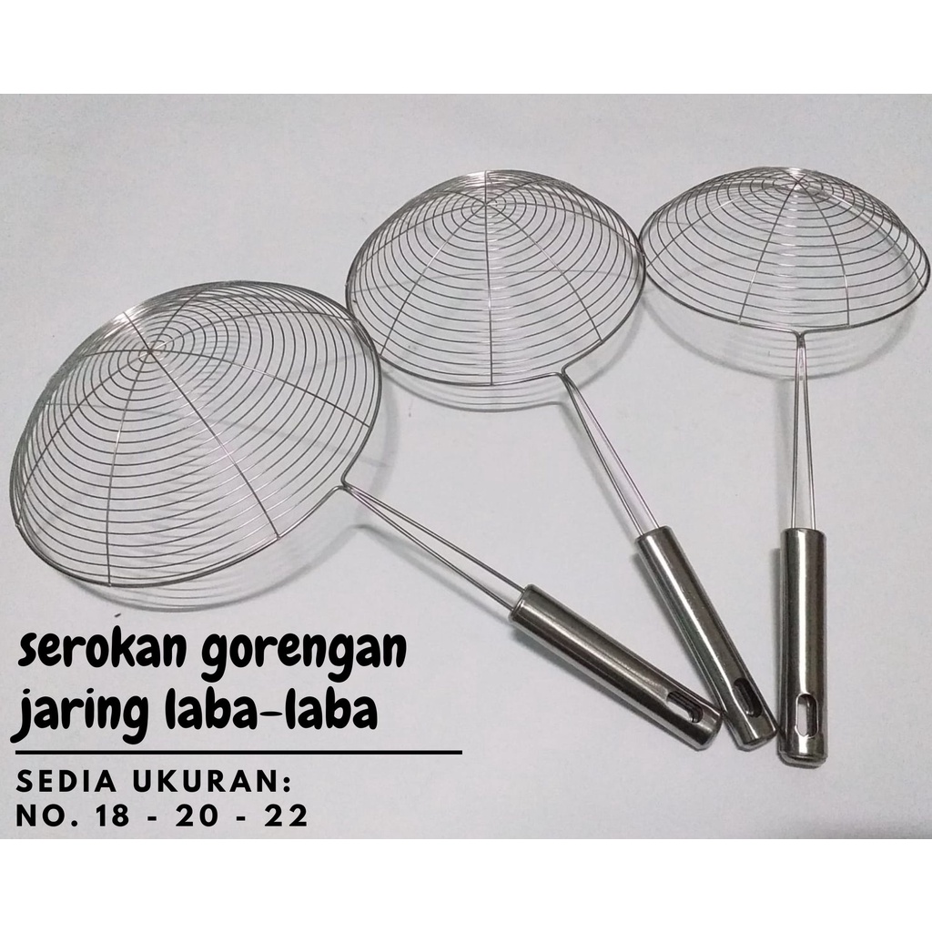 Jual Serokan Gorengan Jaring Laba-Laba No. 18 - 20 - 22 | Shopee Indonesia
