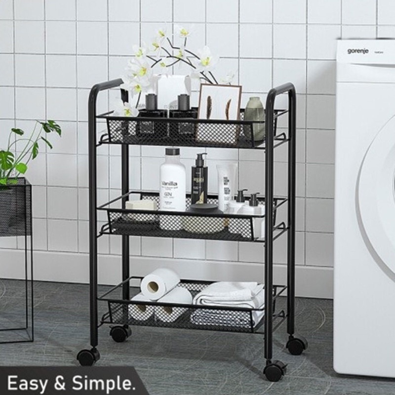 Jual RAK DORONG RODA SERI 3 SUSUN / TINGKAT SUSUN BESI TROLI TEMPAT ...