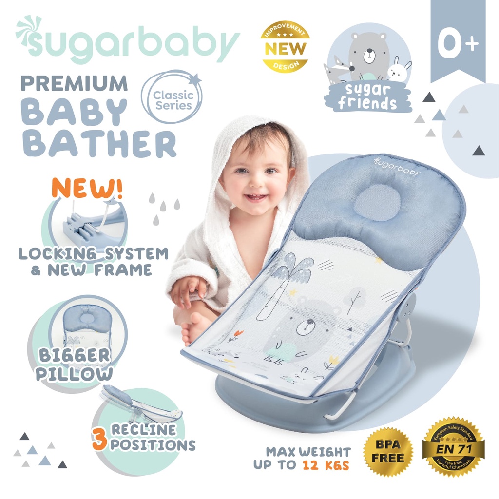 Jual Sugar Baby Premium Baby Bather ( Classic Series & Fun Series ...