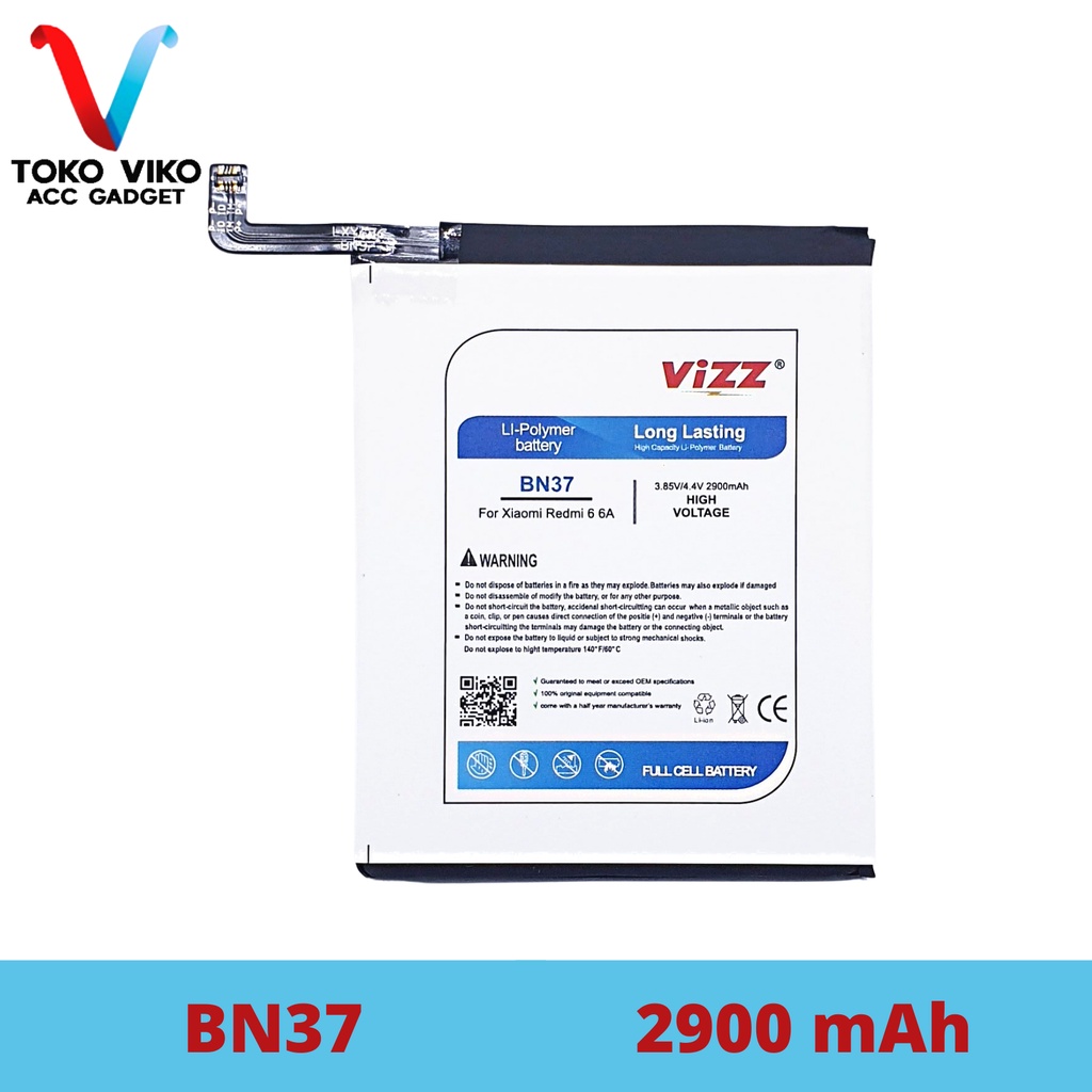 Jual Vizz Xiaomi BN37 Redmi 6 / 6A Baterai Batre Original | Shopee ...