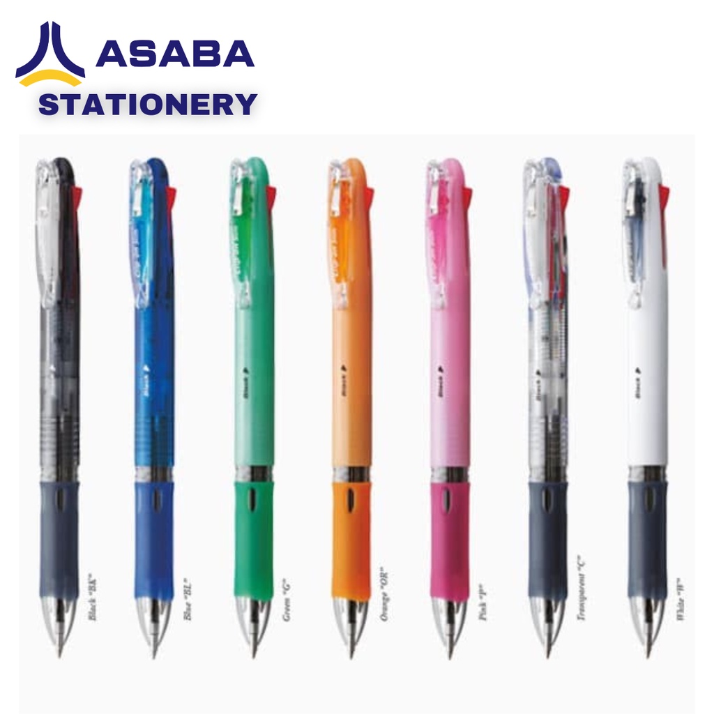 Jual Asaba Stationery - Pen/Bulpen/Pulpen Cetek 4 Warna Zebra Clip On ...