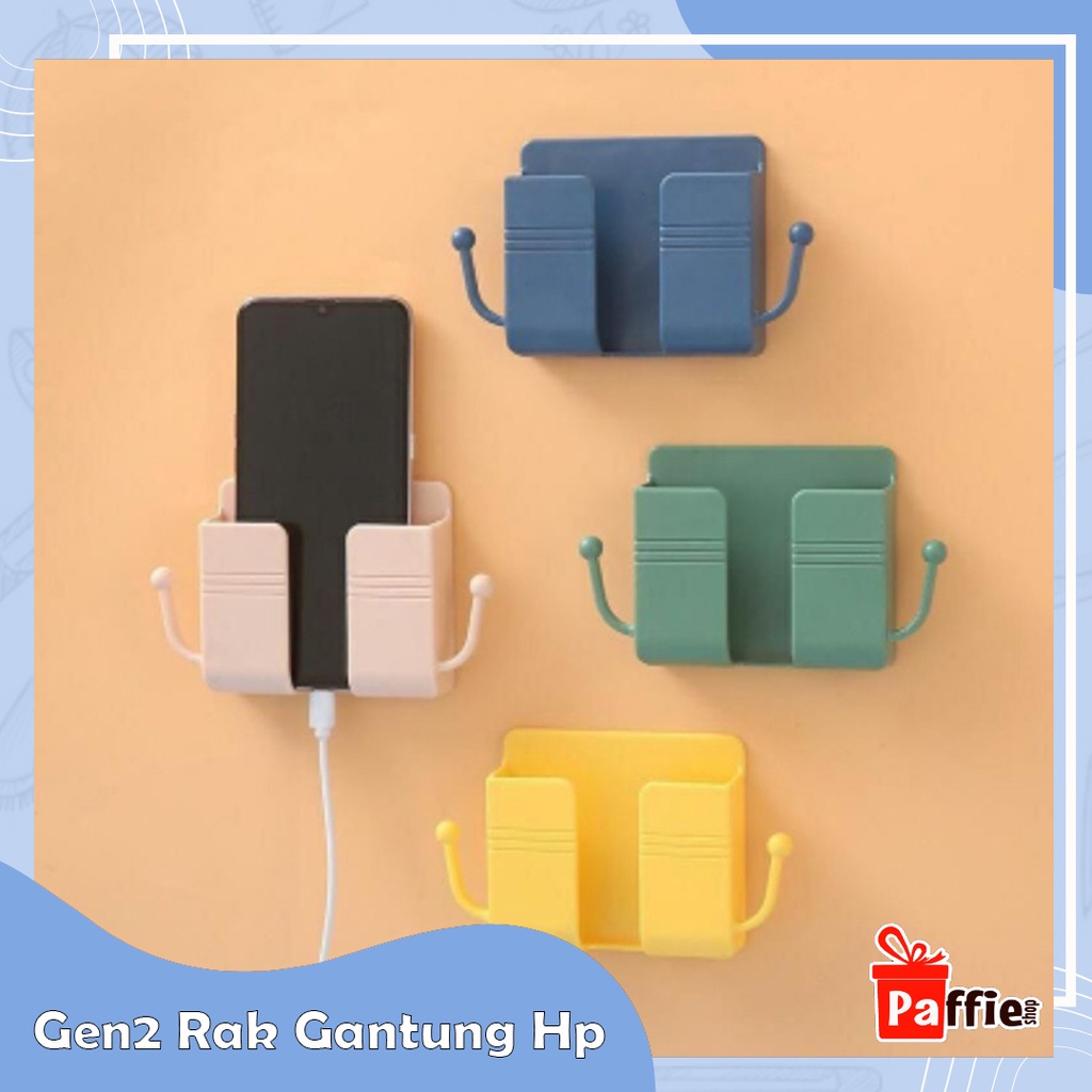 Jual Gen2 Rak gantung dudukan hp tempat remote ac tv tempel dinding ...