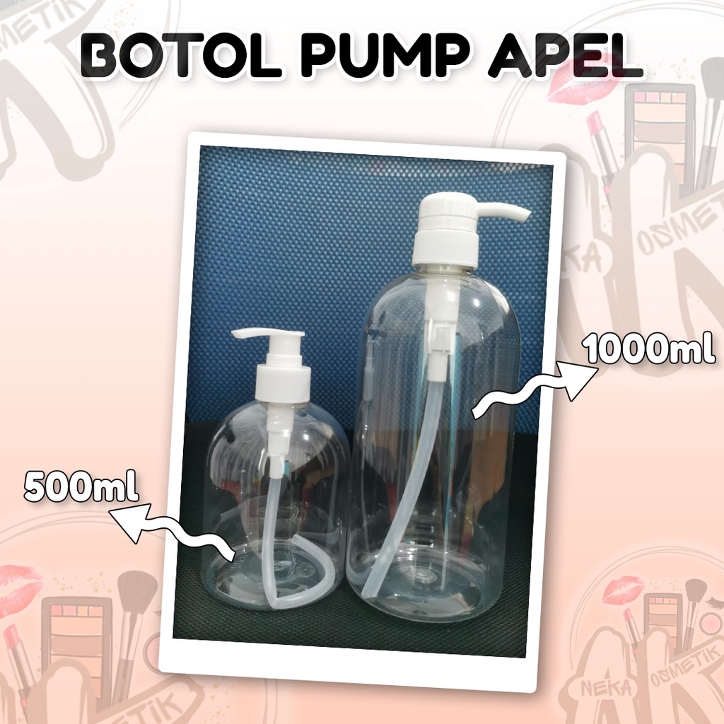 Jual Botol Pump / Botol Sabun / Botol PET 500ml - 1000ml | Shopee Indonesia
