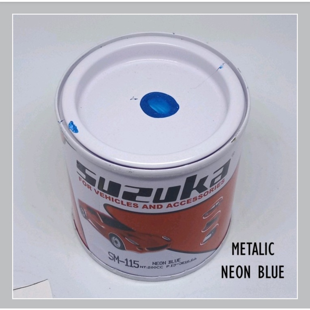 Jual Cat Duco Kayu Besi Premium Suzuka Lacquer 200cc NEON BLUE | Shopee ...