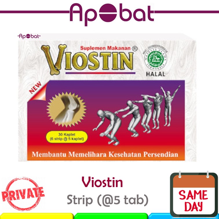 Jual - ApObat - Viostin DS STRIP 5 Kaplet Pelumas Sendi Halal Vitamin ...