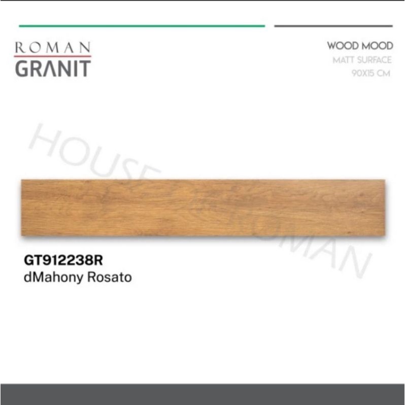 Jual Granit Lantai Roman Motif Kayu dMahony Rosato 15x90/Keramik Lantai ...