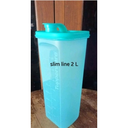 Jual slim line 2 liter tupperware / tempat minum 2 l / tupperware 2 ...