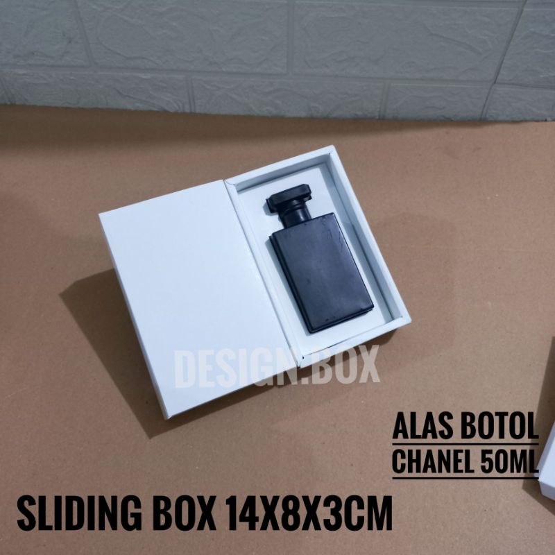 Jual 12PC| BOX PARFUM PUTIH POLOS 14X8X3CM | SLIDING BOX 14X8X3CM | Shopee Indonesia