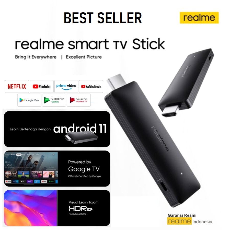 Jual Realme Smart TV Stick Google Android TV 11 HDR10+ | Shopee Indonesia