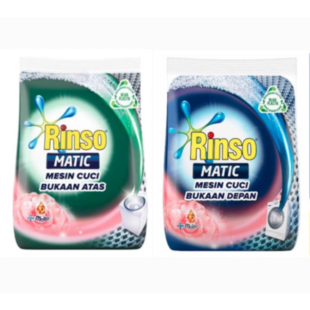 Jual Rinso Matic Deterjen Bubuk - BUKAAN DEPAN 900gr / BUKAAN ATAS ...