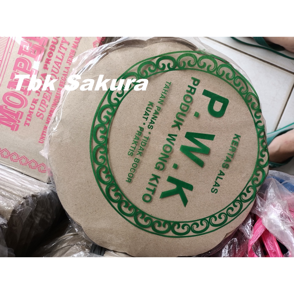 Jual Kertas Nasi Bulat 25cm 600gr PWK | Shopee Indonesia