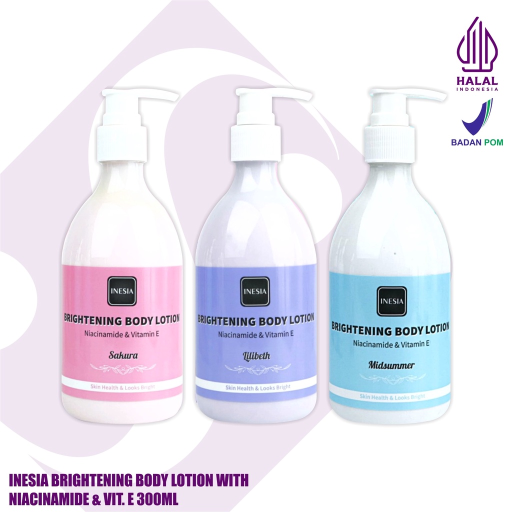 Jual Inesia Brightening Body Lotion 300ML / Body Lotion With ...