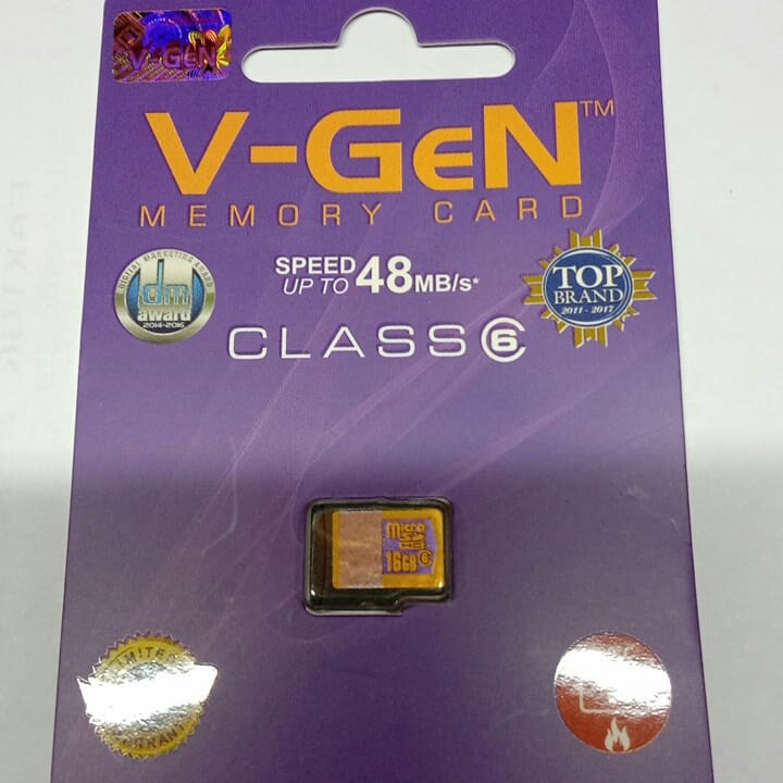 Jual VGEN bergaransi MEMORY mmc only microsd merk vgen 8gb turbo series ...