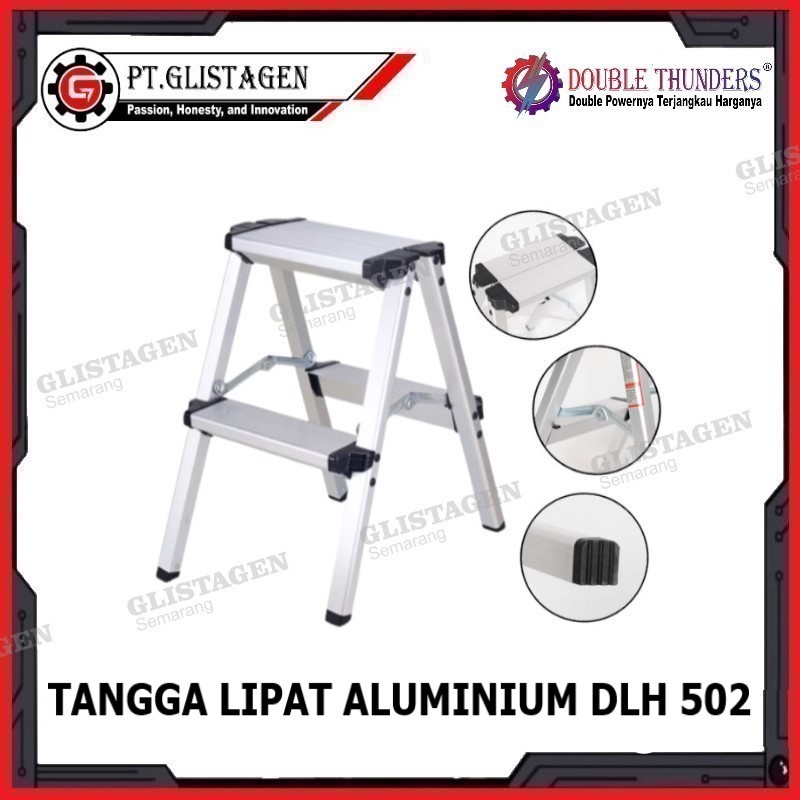Jual Tangga Lipat Aluminium 2 Step Pendek Household Mini Ladder DLH 502 ...