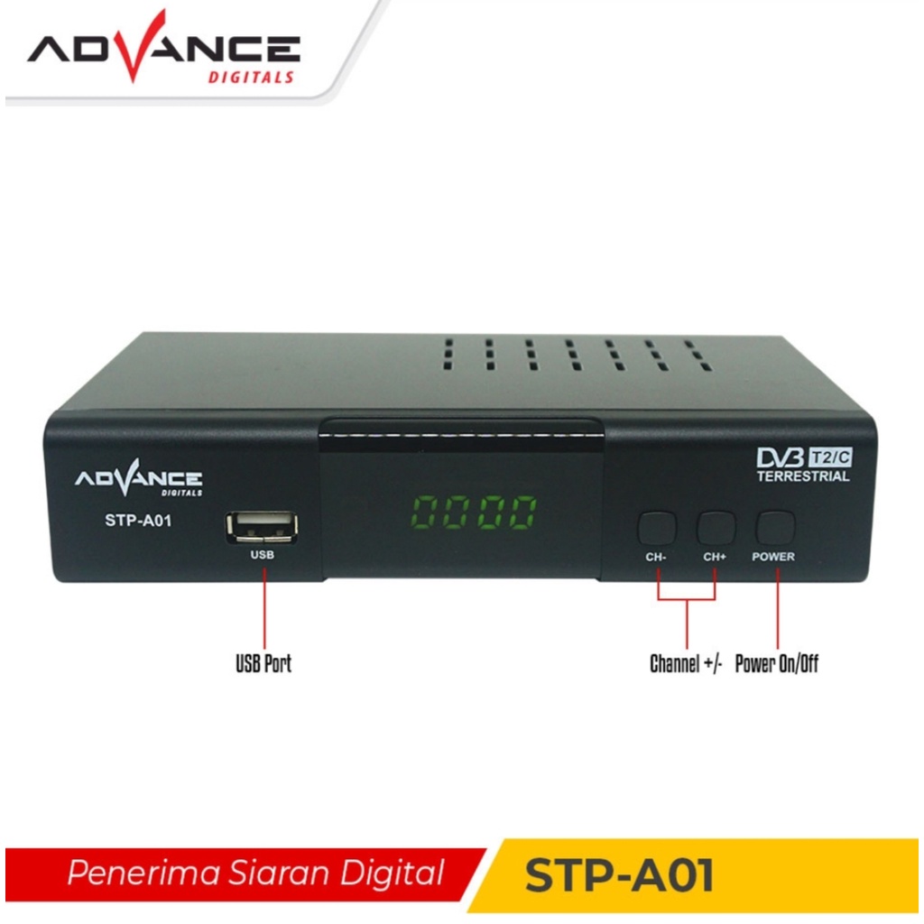 Jual STB ADVANCE STP - A01 DVB T2 | Shopee Indonesia