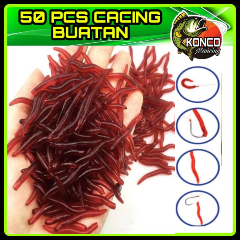 Jual umpan cacing buatan/umpan mancing | Shopee Indonesia