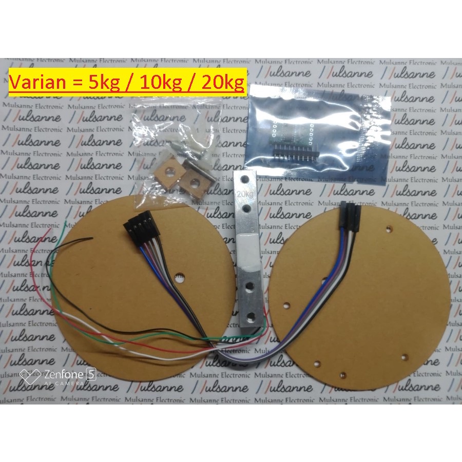 Jual KIT Loadcell / Load Cell - HX711 + Acrylic (Kit Timbangan ...