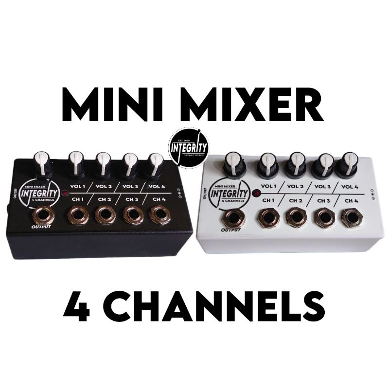 Jual MINI MIXER 4 CHANNELS PARALLEL MIC VOCAL DAN INSTRUMENT MUSIC MONO ...