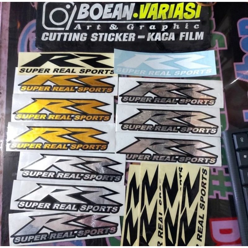 Jual Cutting sticker kawasaki ninja RR sticker RR super real sports ...