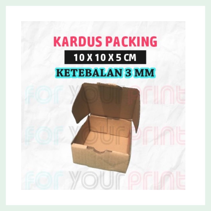 Jual KARDUS PACKING / DUS HAMPERS UKURAN 10X10X5 CM | Shopee Indonesia