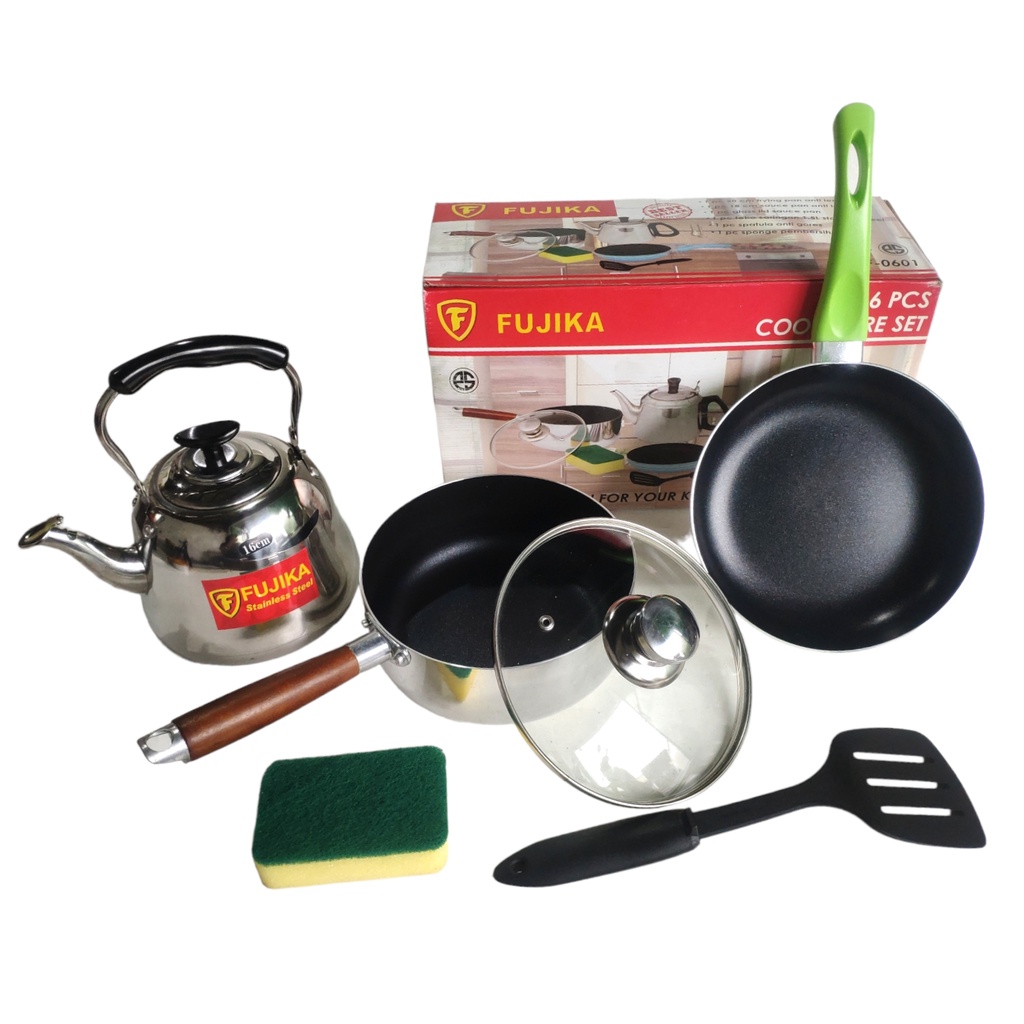 Jual Fujika Panci Set 6 Pcs Plus Teko Cookware Set | Shopee Indonesia