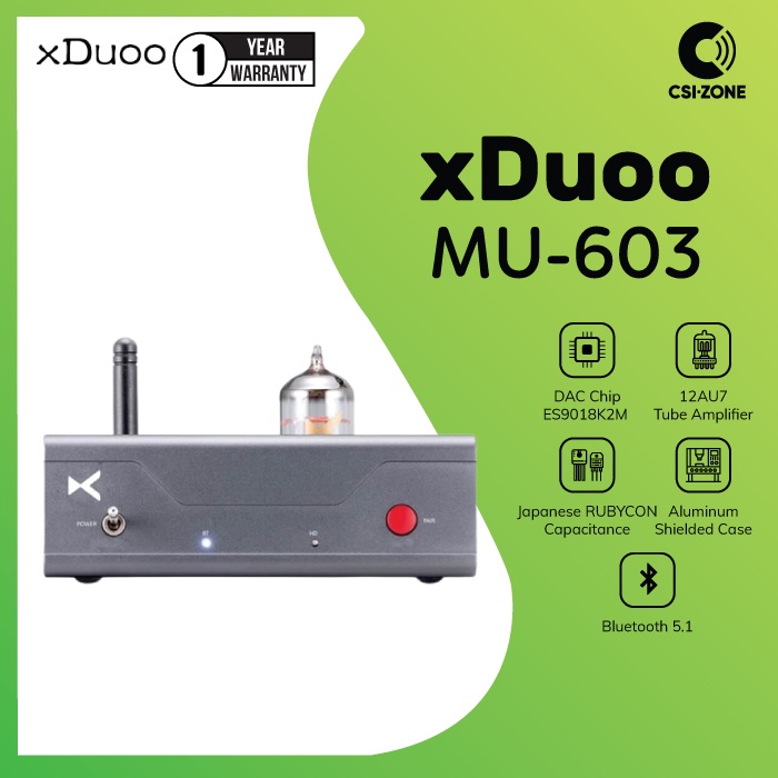 Jual xDuoo MU-603 Hi-Fi Bluetooth 5.1 DAC & Tube Pre-Amplifier | Shopee ...
