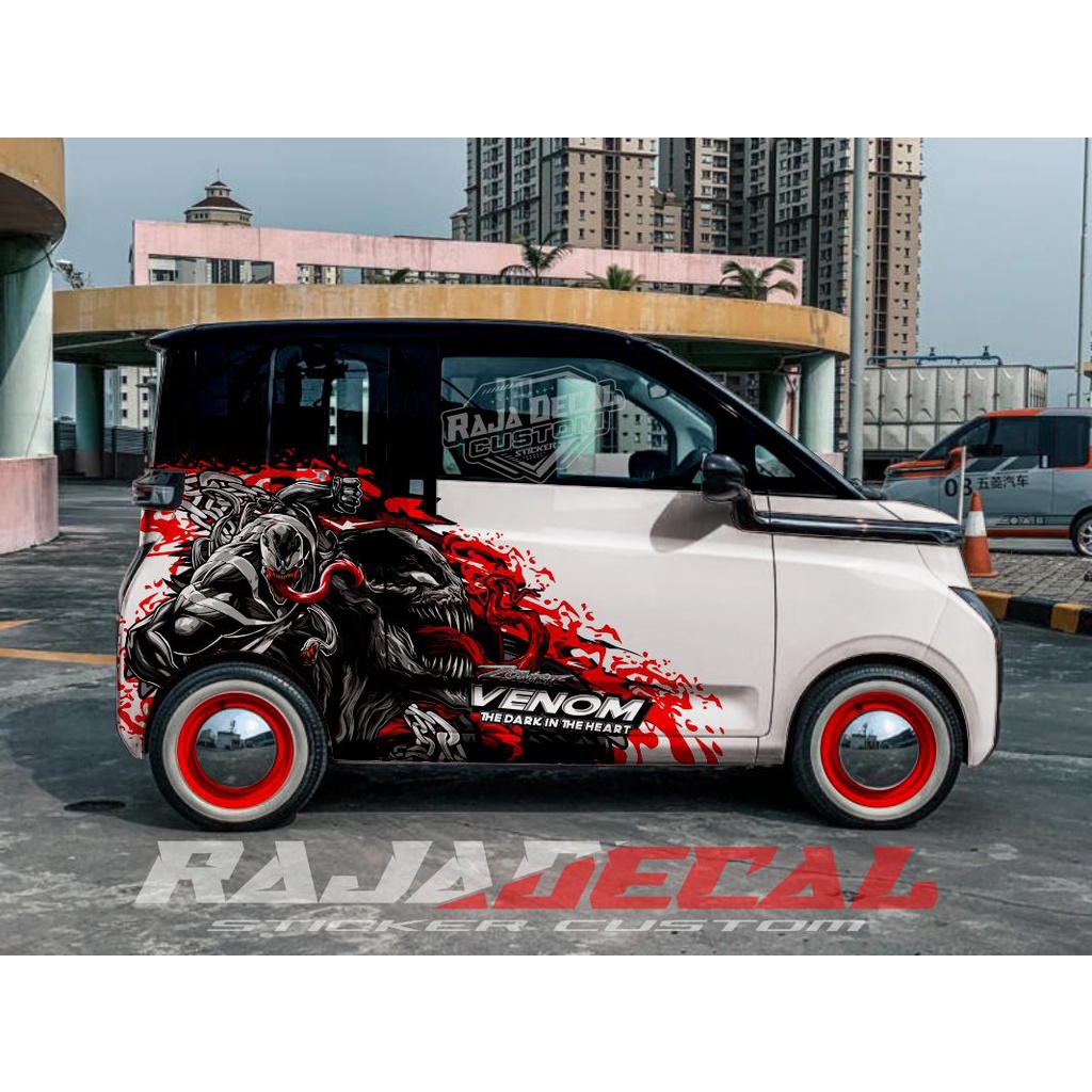 Jual Decal Sticker Striping Mobil Wuling Air EV Motif Design Venom 001 ...