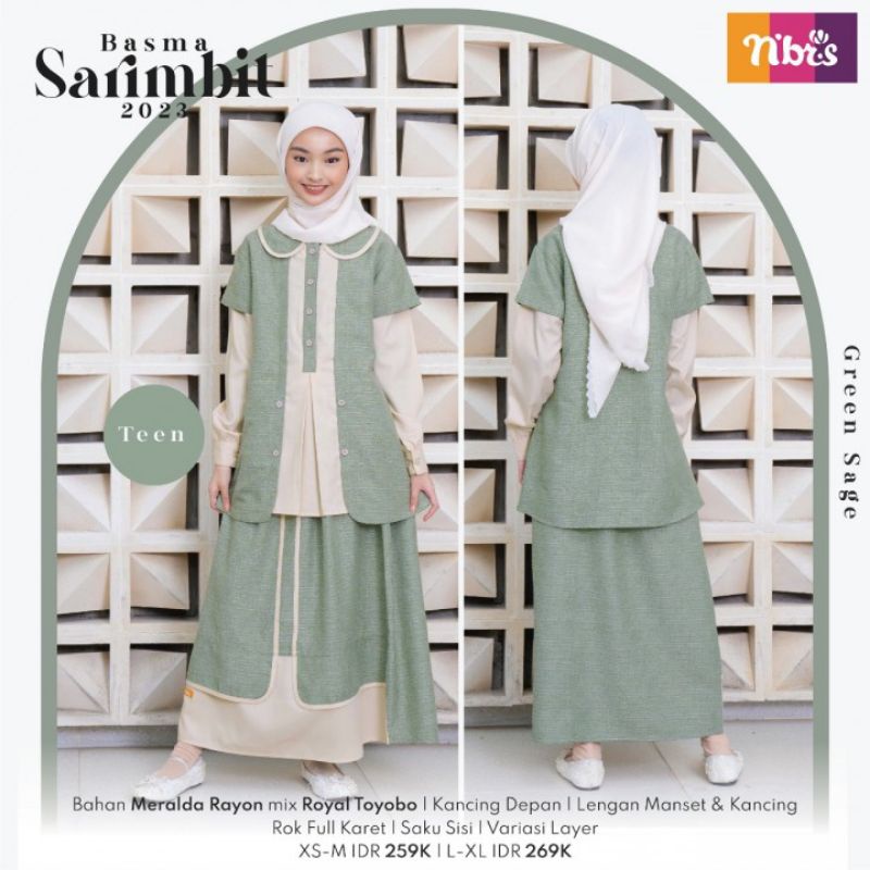 Jual SETELAN ATAS BAWAH GAMIS REMAJA TEEN NIBRAS SARIMBIT BASMA 2023 | Shopee Indonesia