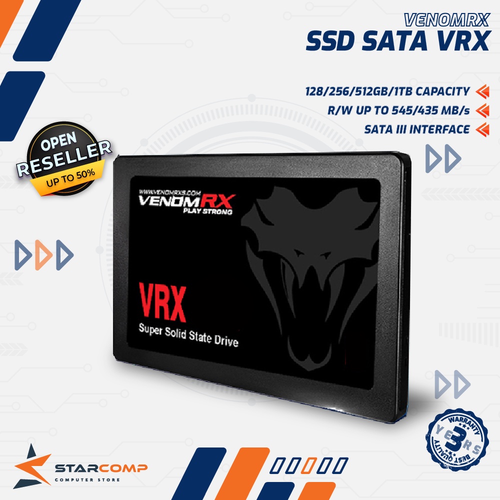 Jual SSD VenomRX VRX 128GB / 256GB / 512GB / 1TB Venom RX SATA III ...