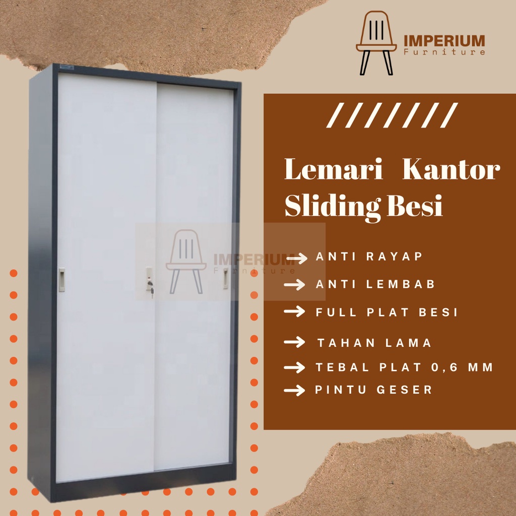 Jual Lemari Arsip / Lemari Sliding Besi / Lemari Dokumen / Lemari ...
