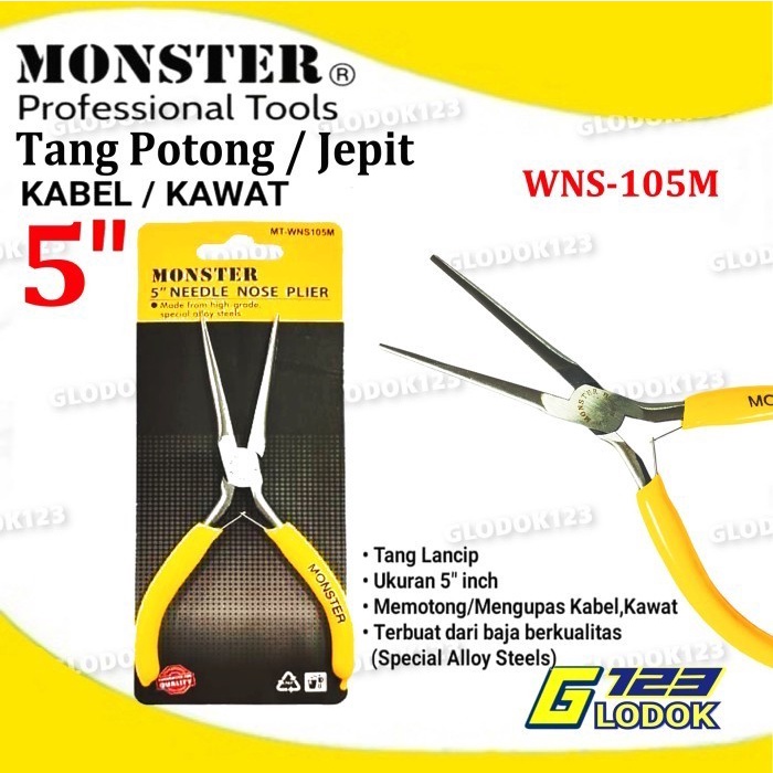 Jual Tang Lancip 5 inch MONSTER WNS105M | Shopee Indonesia