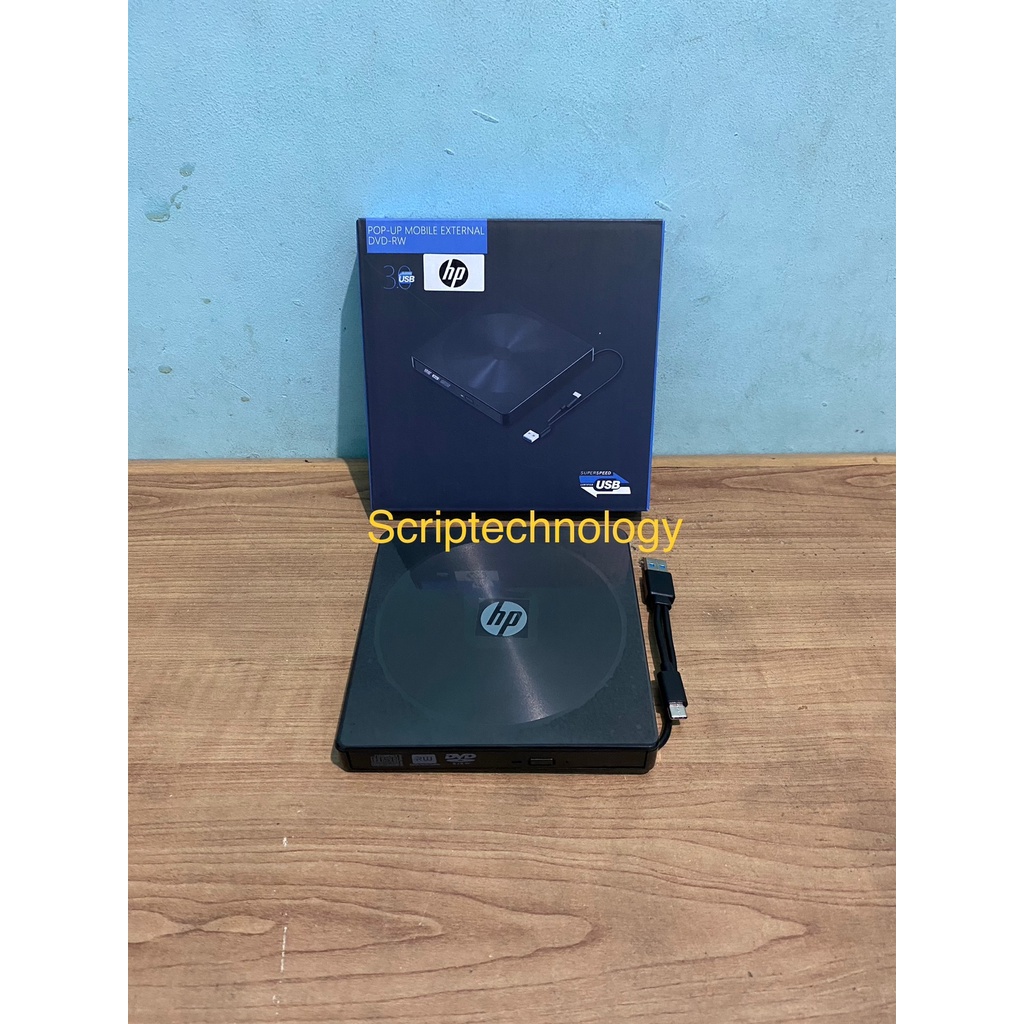 Jual DVD RW Hp Optical Drive External USB 3.0 Type C Portable DVD Slim ...