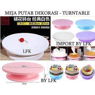 Jual IMPORT Cake Tray Meja Putar Lazy Susan Baki Kue Nampan Cake ...