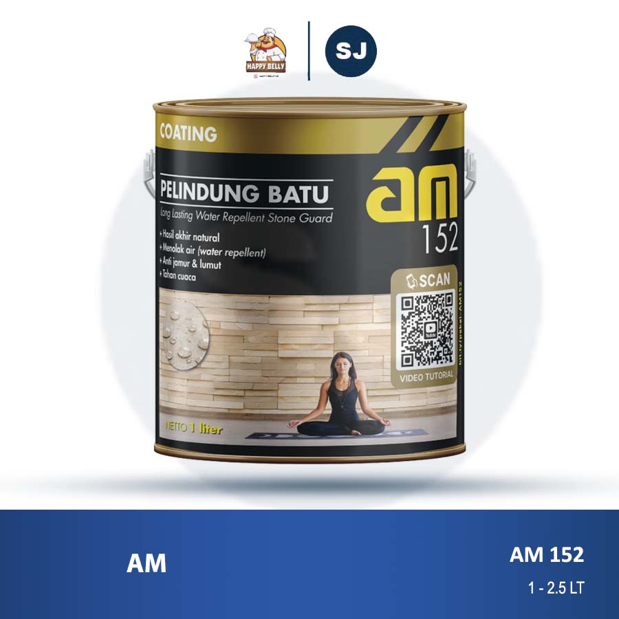 Jual AM 152 NATURAL DOFF STONE COATING / PELAPIS BATU ALAM 1 LTR ...