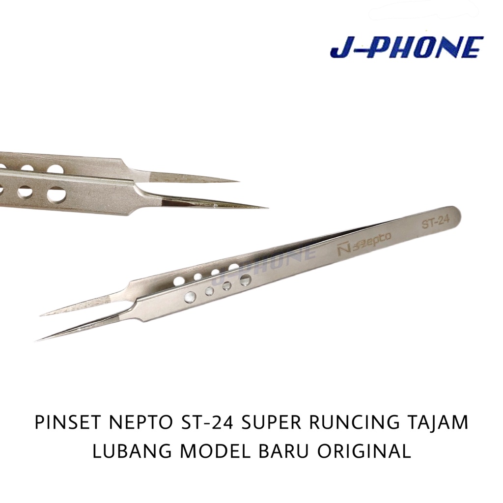 Jual PINSET NEPTO ST-24 SUPER RUNCING TAJAM LUBANG MODEL BARU LURUS ...