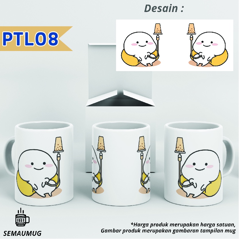 Jual MUG PENTOL LUCU HADIAH KADO KARTUN GELAS CANGKIR PRINT CUSTOM ...